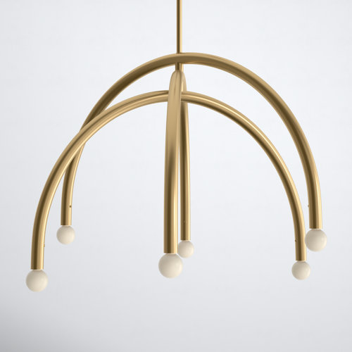 Joss & Main Yula 6 - Light Dimmable Modern Linear Chandelier & Reviews ...