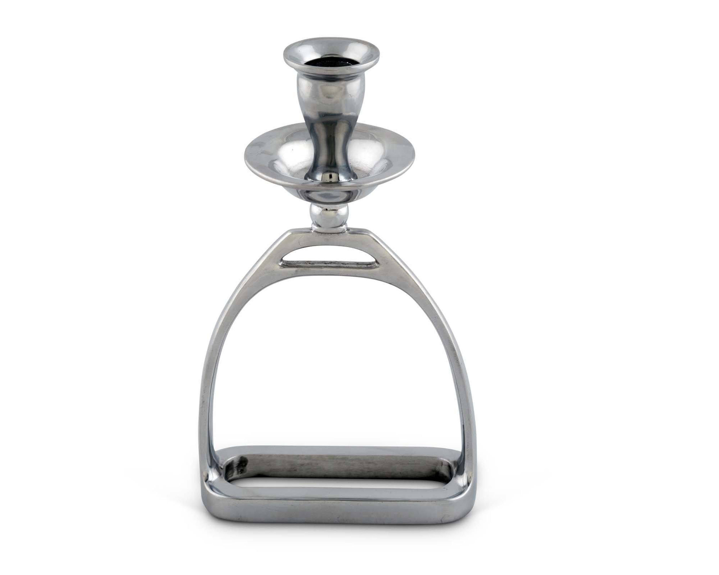 Arthur Court Designs Equestrian 8" Metal Tabletop Candlestick | Perigold
