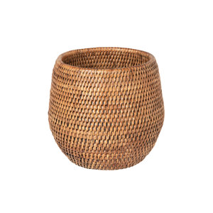 Beachcrest Home™ Everard Rattan Cachepot & Reviews | Wayfair
