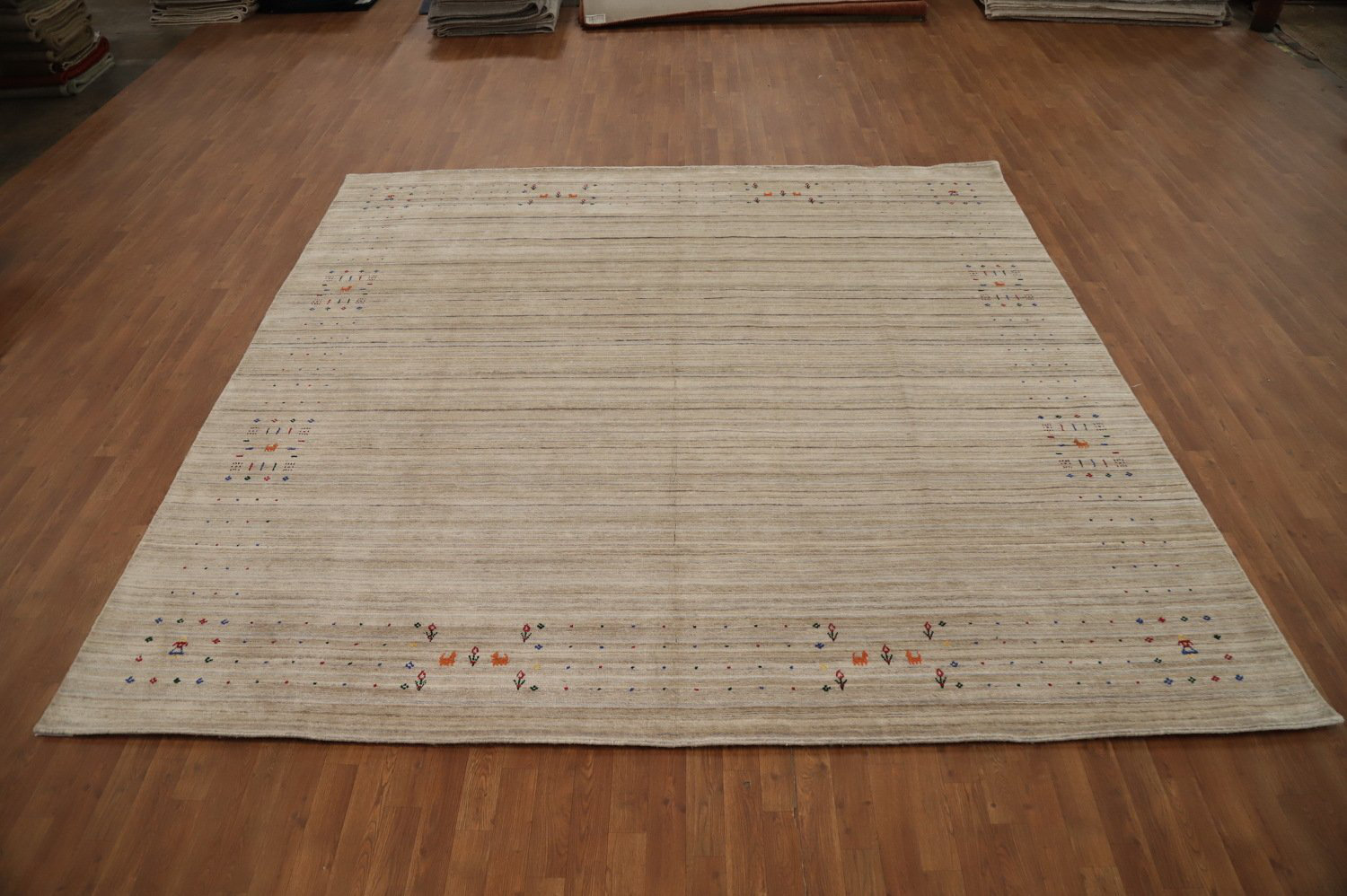 Foundry Select Classic Gabbeh Style Area Rug 10x10 with Intricate ...