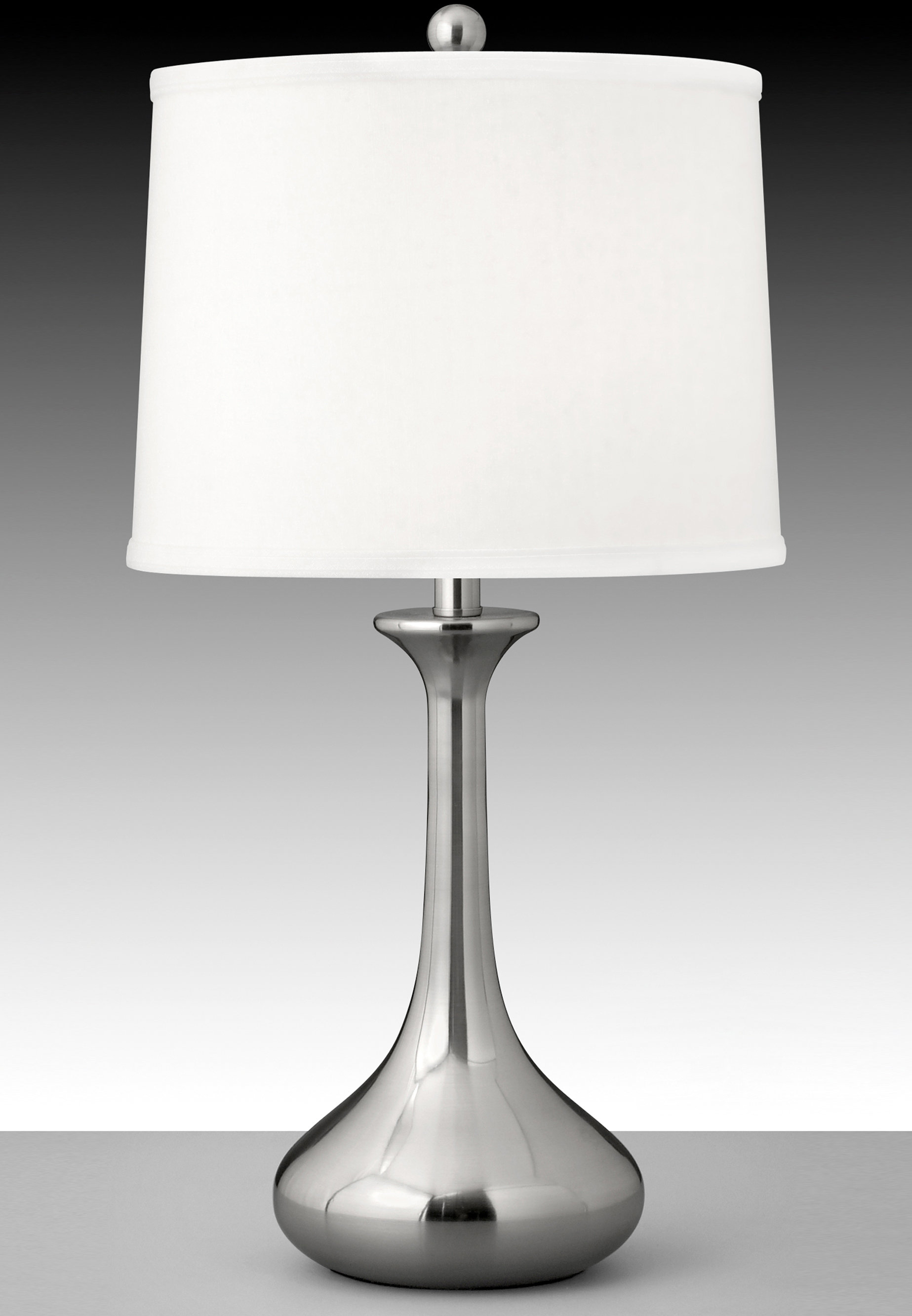 Medallion Lighting Metallic Drop 26" Silver Table Lamp Set | Wayfair