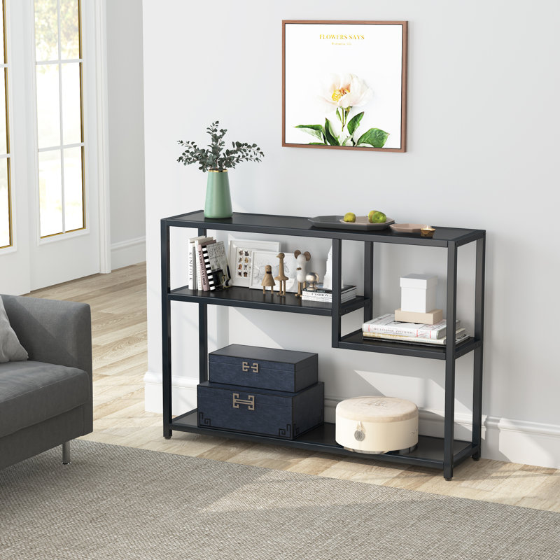 Latitude Run® 43.3'' Console Table,Entryway Table with Storage Shelves ...