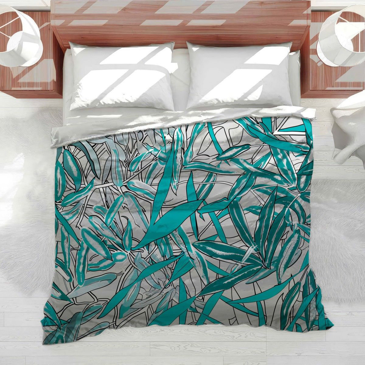 VisionDecor Nature Scene Bedding Cool Pattern Comforter Lush | Wayfair