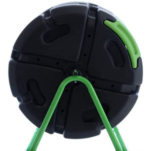 FCMP Outdoor HOTFROG 37 Gallon Dual Body Rotating Tumbling Composter ...