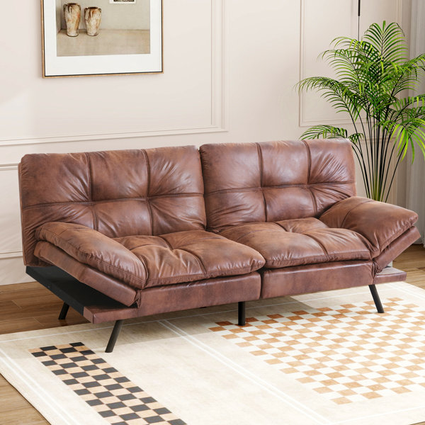 George Oliver Oppelo 71'' Upholstered Convertible Sofa, Twin Sleeper ...