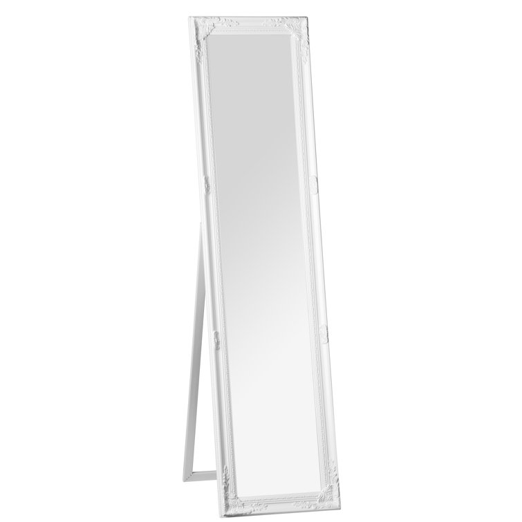 Rosdorf Park Marla Wood Flat Floor Mirror & Reviews | Wayfair.co.uk