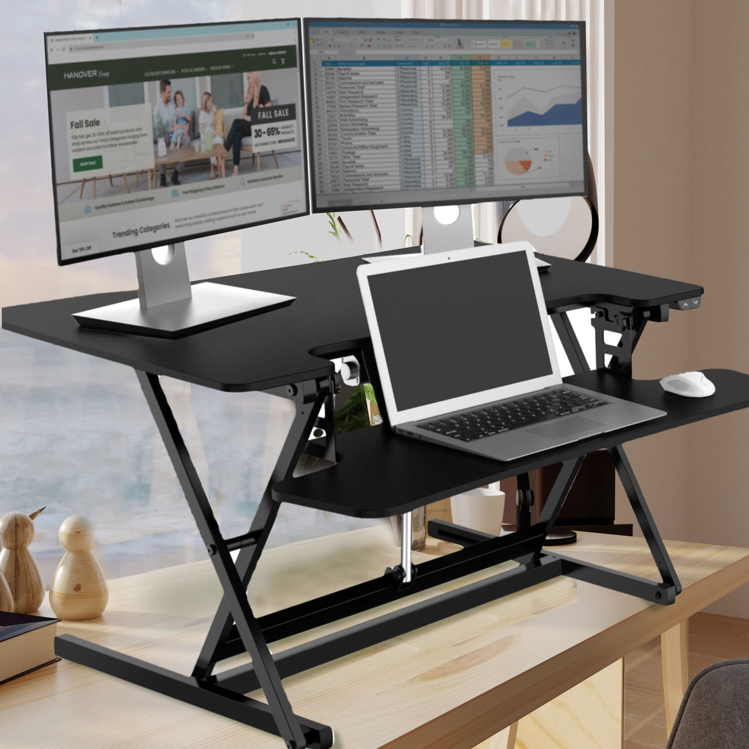 Hanover Height Adjustable Standing Desk | Wayfair