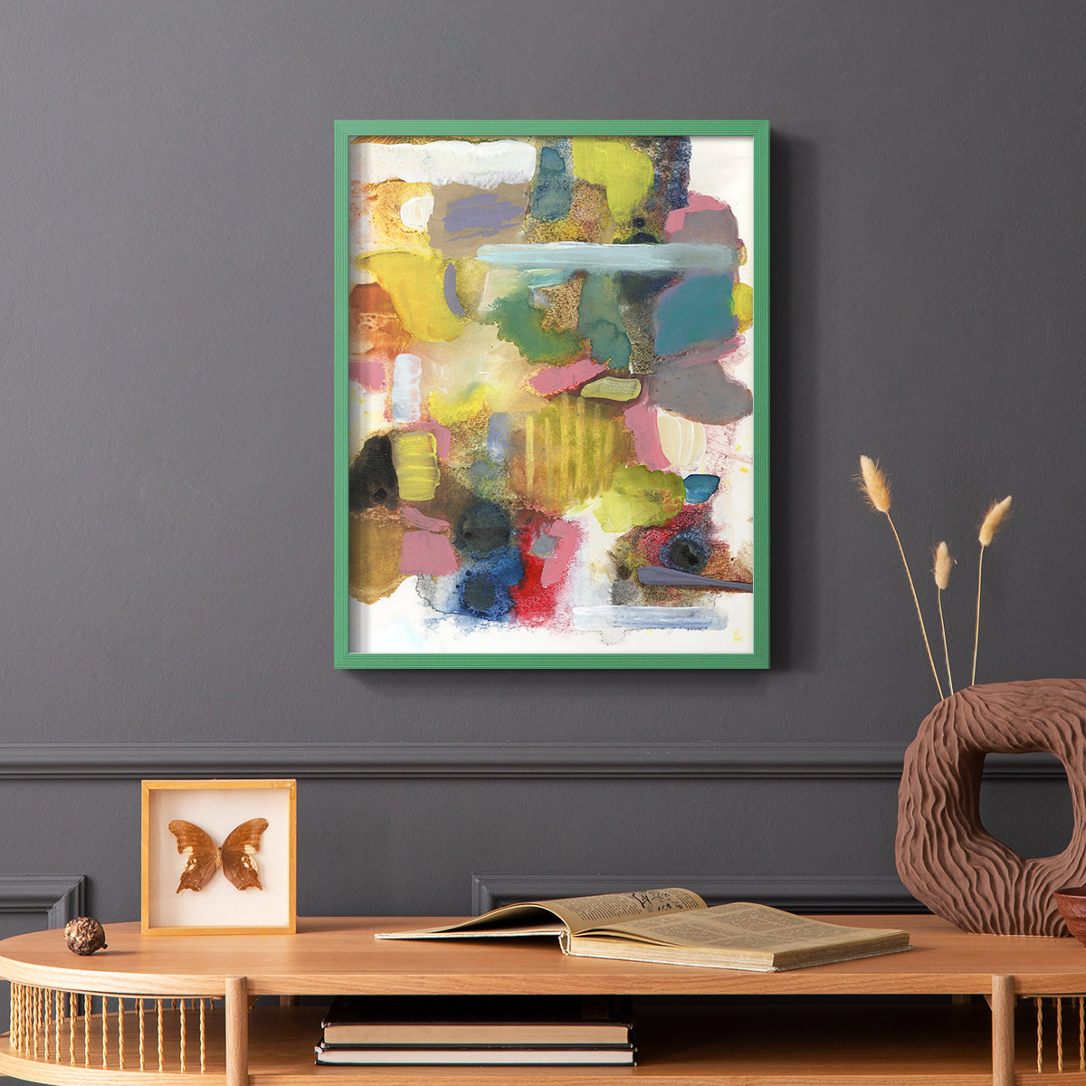 Ebern Designs Everything at Once II Framed Print - Solid Wood | Wayfair