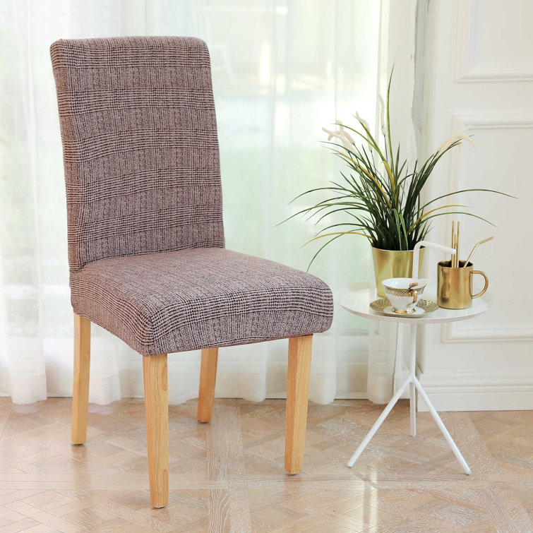 Ebern Designs Box Cushion Dining Chair Slipcover | Wayfair