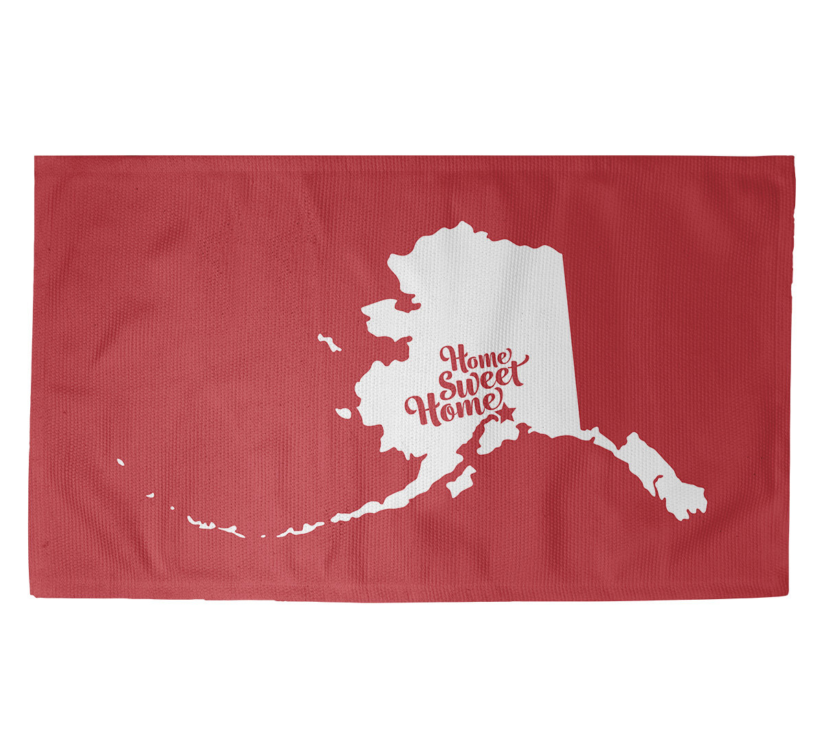 East Urban Home Home Sweet Anchorage Red Area Rug | Wayfair