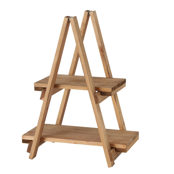 Millwood Pines 2 Tier Shelf Stand, 19.75 Inches | Wayfair