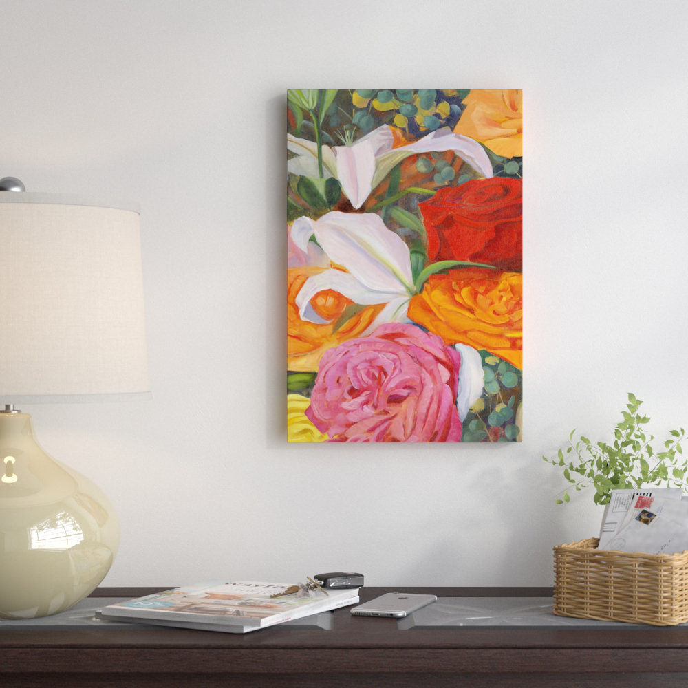 East Urban Home 'Deconstructed Flower Composition I' Painting Print on ...