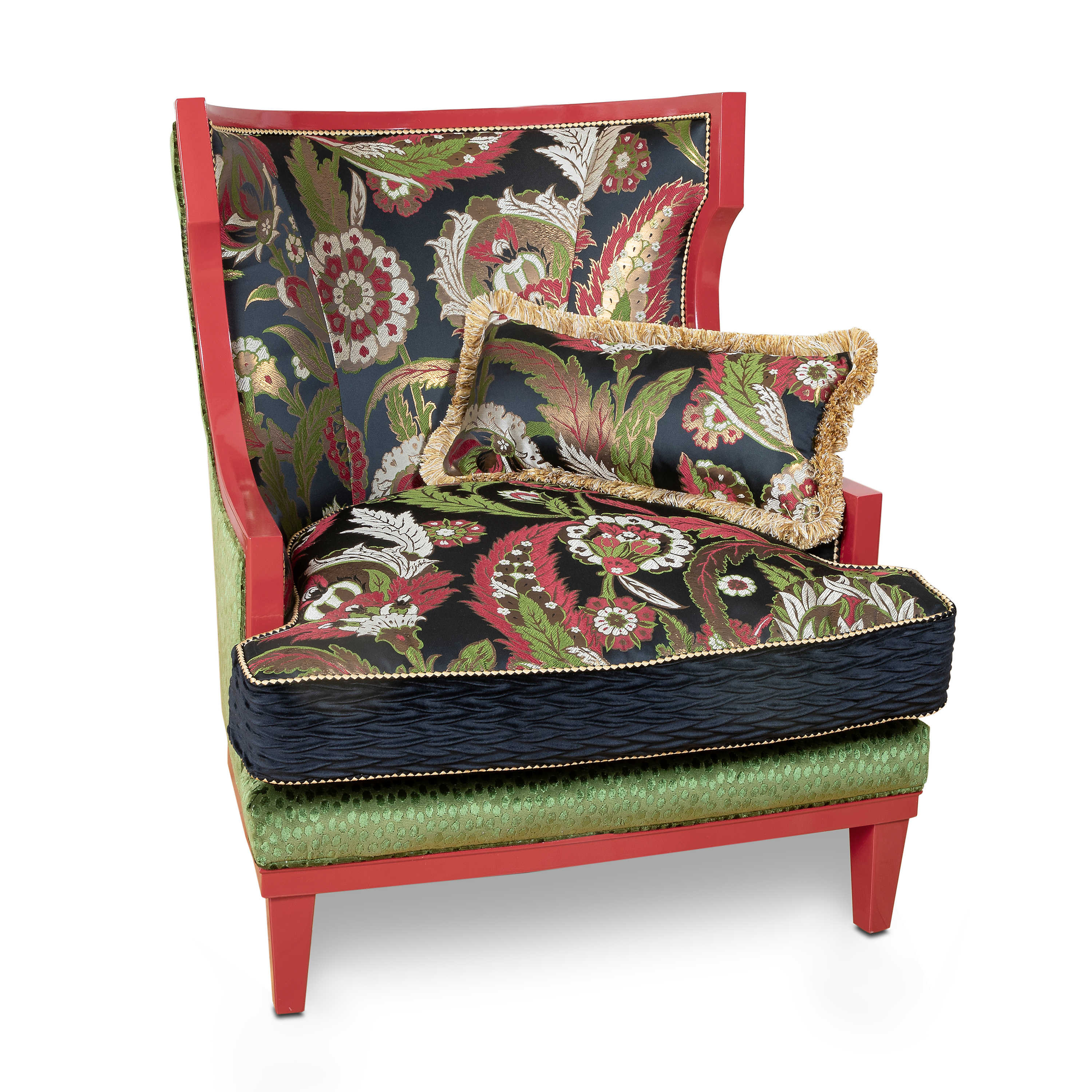 MacKenzie-Childs Evenfall Wing Chair - Wayfair Canada