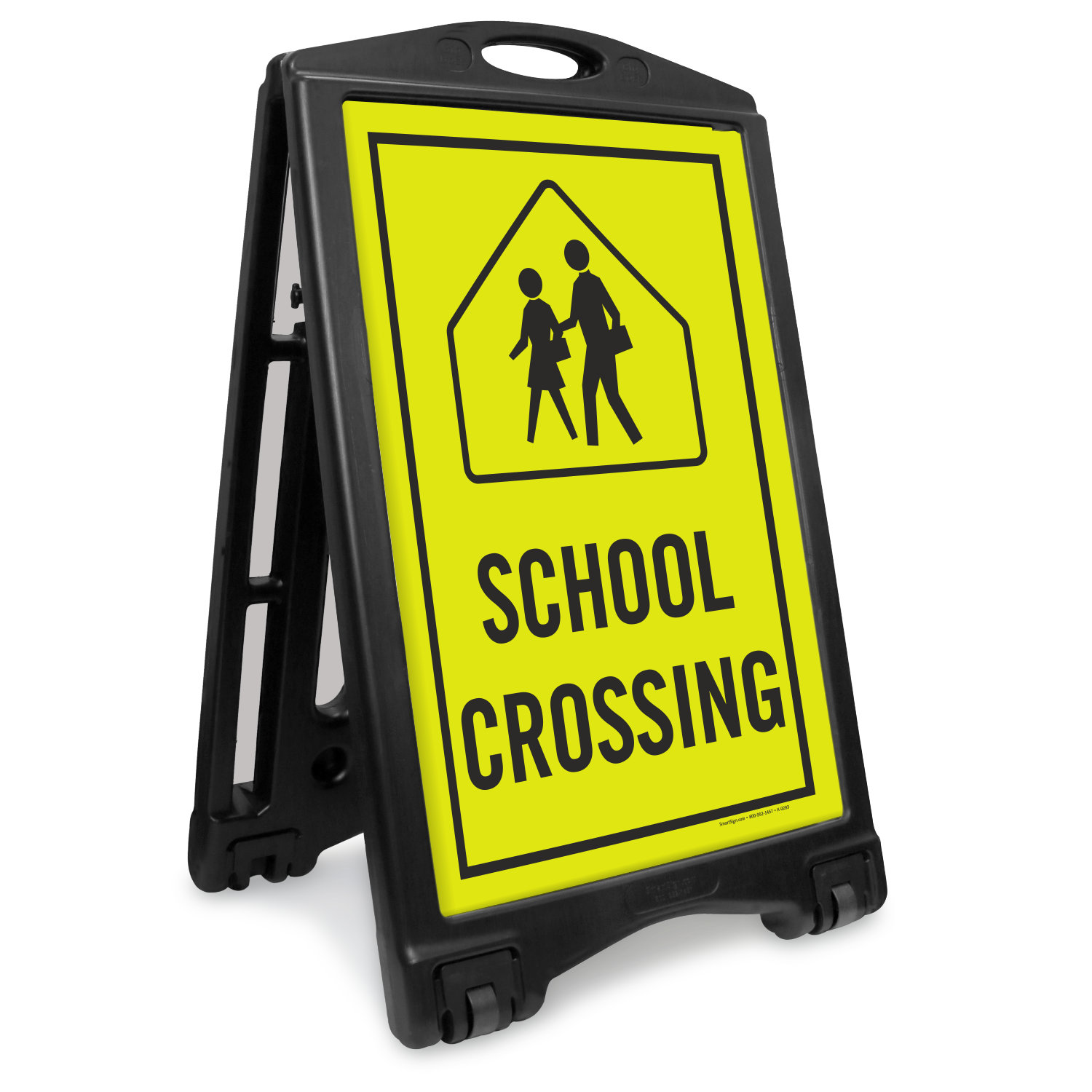 SmartSign School Crossing (With Symbol) Portable Sidewalk Sign | Wayfair
