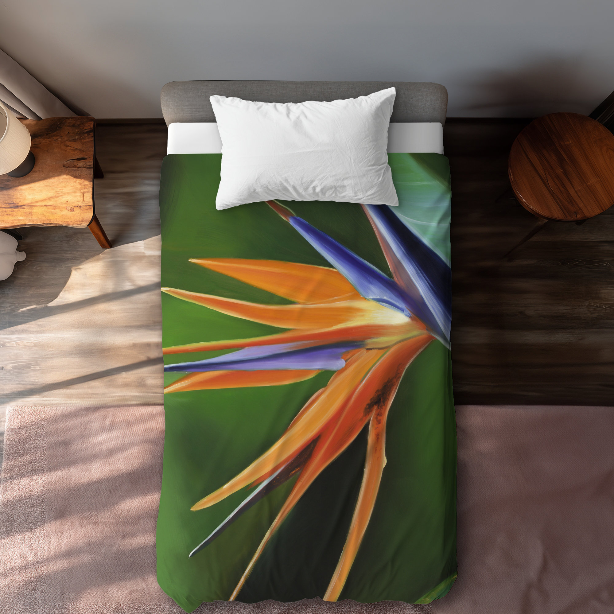 Begin Edition International Inc. Bird of Paradise Flower Duvet Cover ...