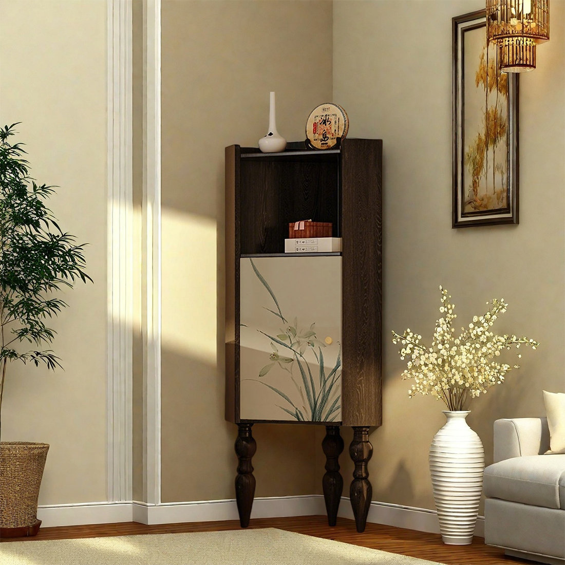 Canora Grey Walnut Wood Storage Cabinet - Wayfair Canada