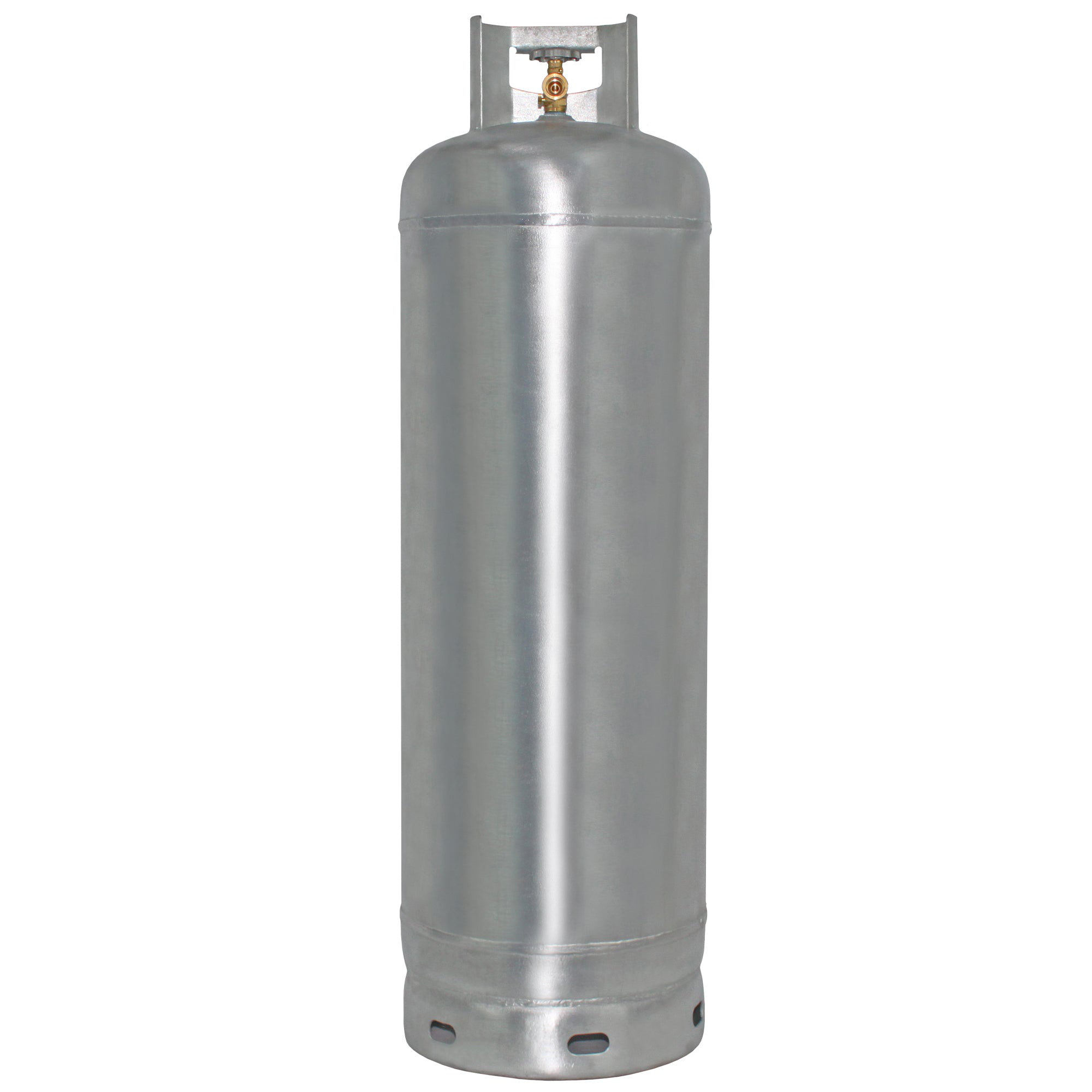 Flame King 100LB Galvanized Steel Propane Tank with POL Valve, Rust and ...