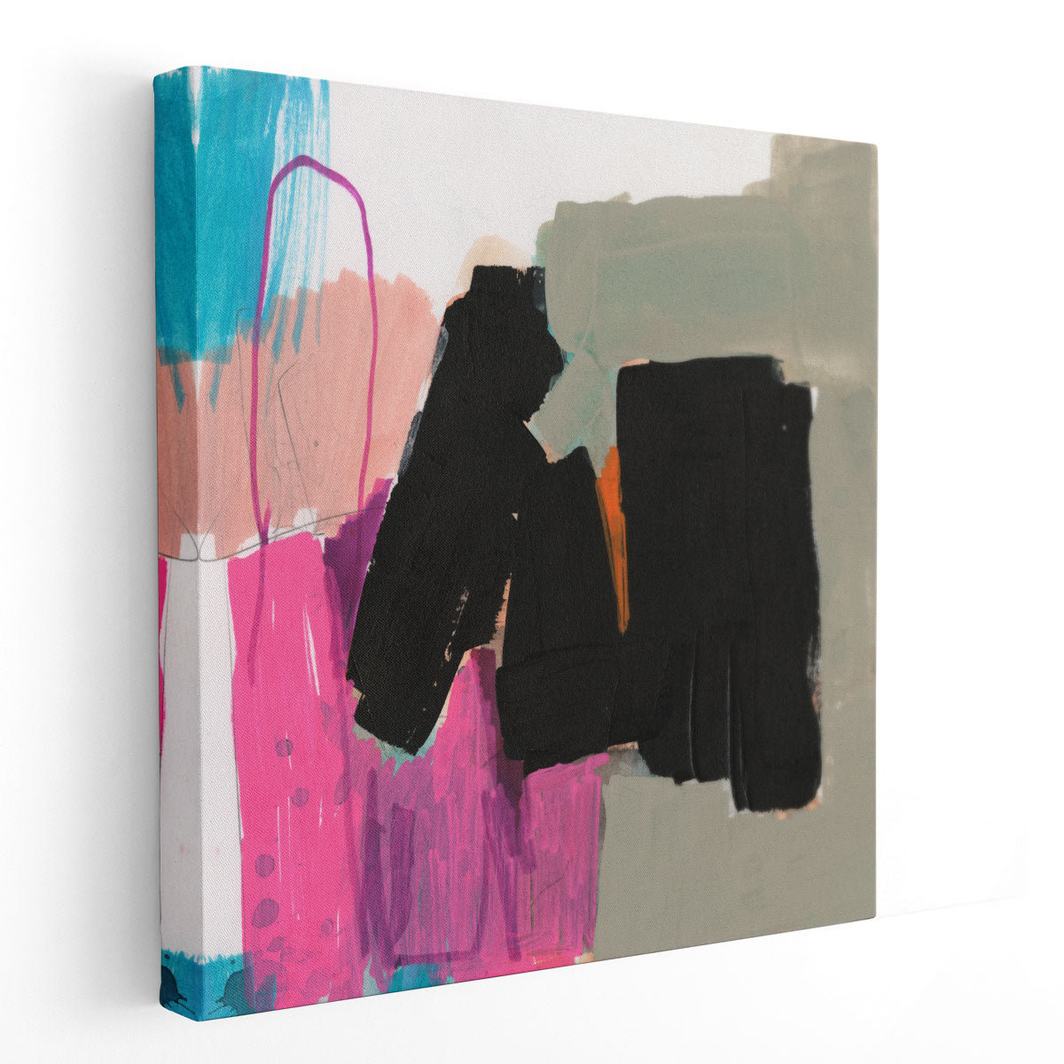 Ivy Bronx Primary Action I - Canvas Print Wall Art | Wayfair