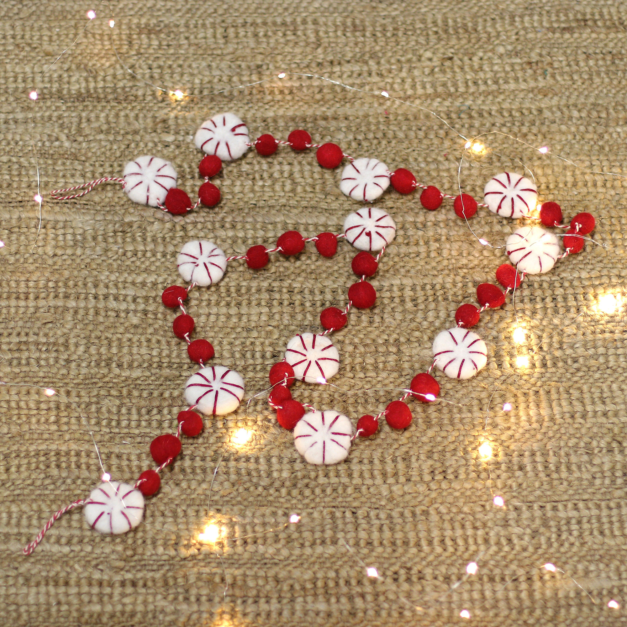 The Holiday Aisle® Handmade Christmas Sweets Wool Felt Garland | Wayfair