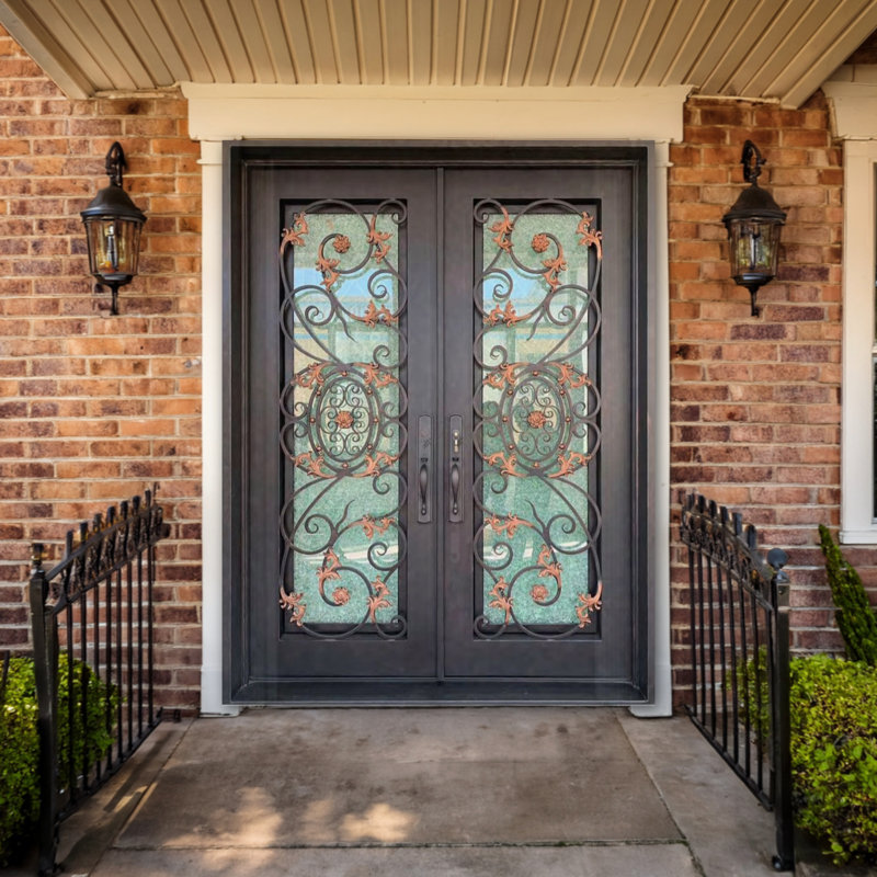 Nationwide Iron Works Elegant Autumn Rustic Doorway | Wayfair