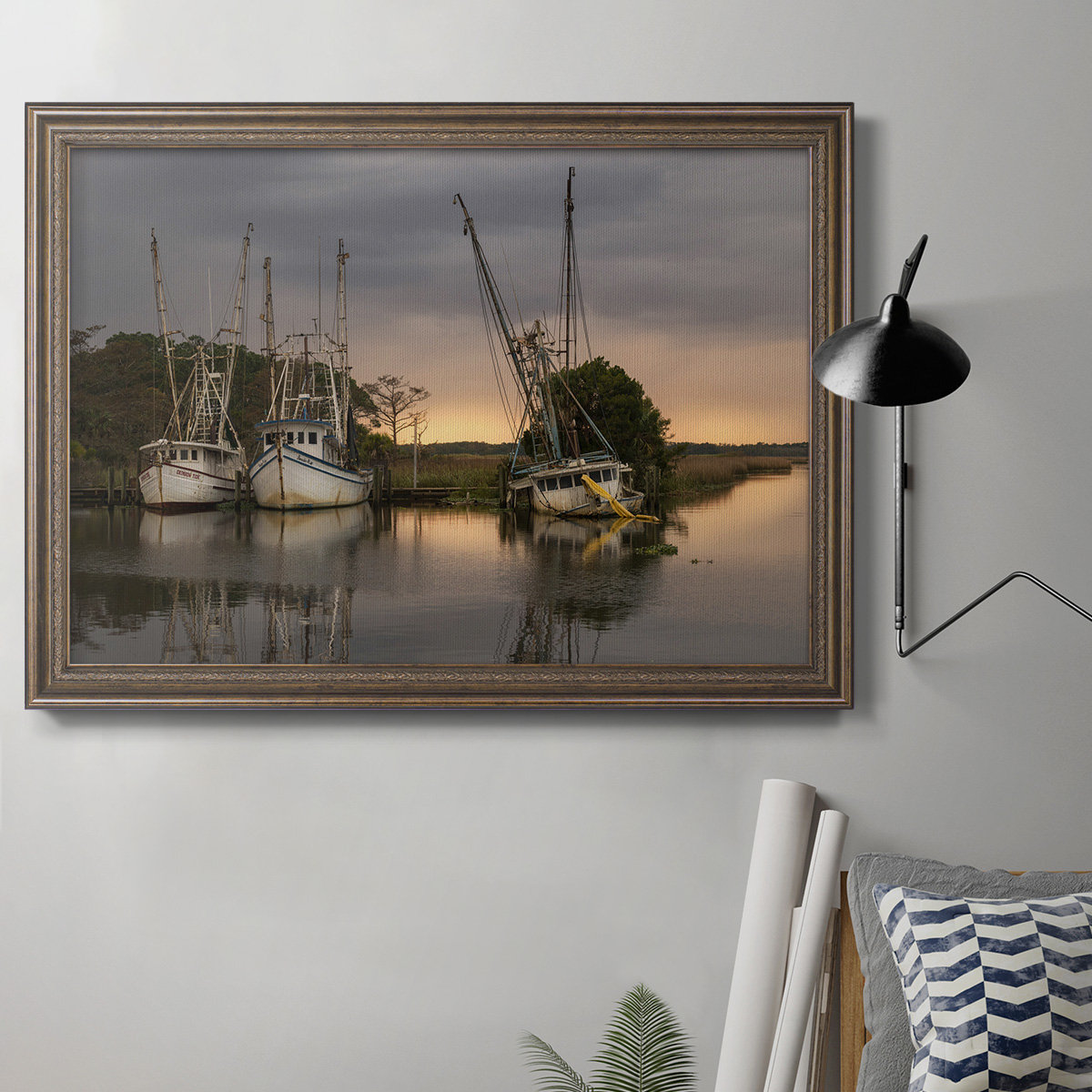 Longshore Tides Trawlers - Picture Frame Print on Canvas - Wayfair Canada
