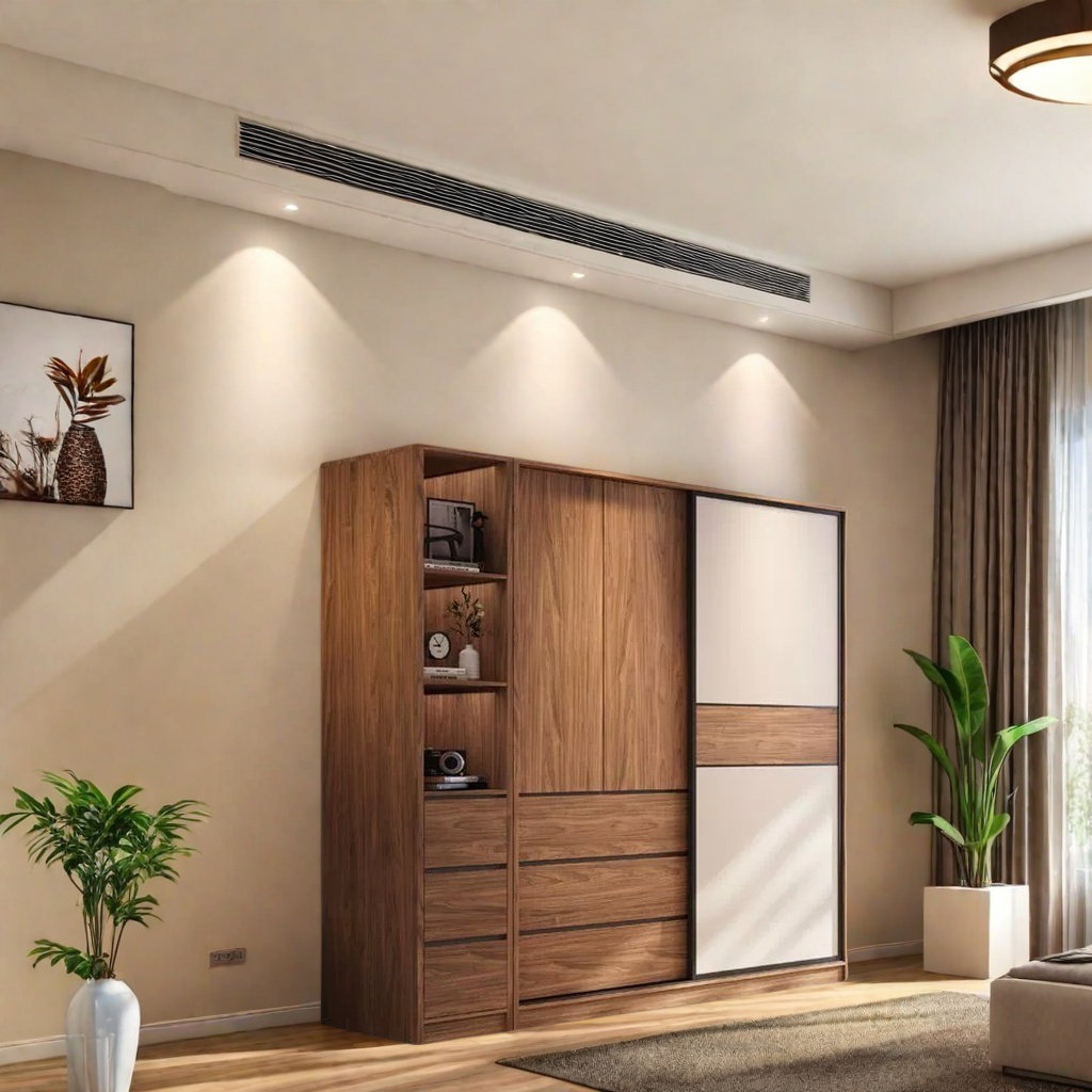 marlao Simple Two Color Push And Pull Wardrobe | Wayfair