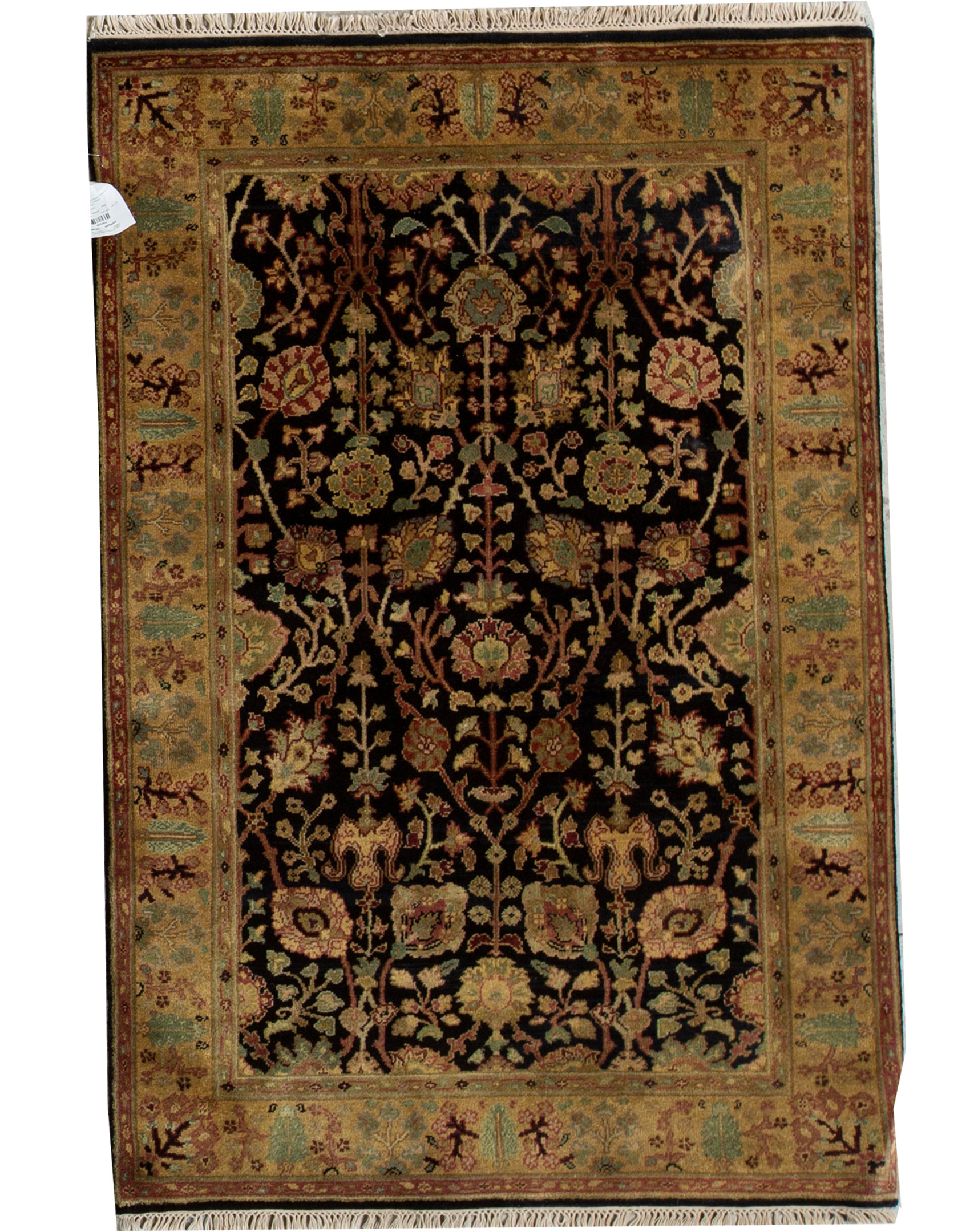 Bokara Rug Co., Inc. Hand-Knotted High-Quality Black and Gold Area Rug ...