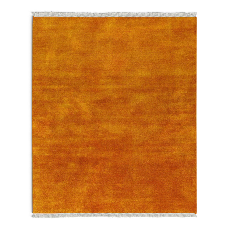 Clio Hand Loomed Wool Burnt Orange Rug & Reviews | Joss & Main