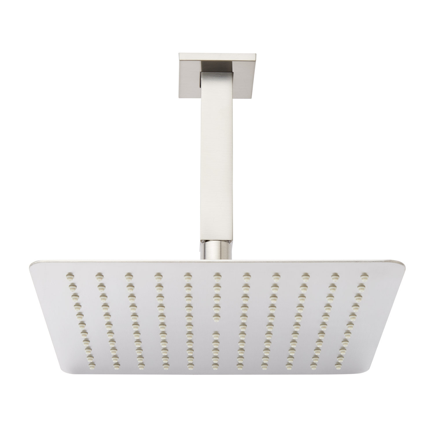 Signature Hardware 10" Modern Square Rainfall Shower Head with Square ...