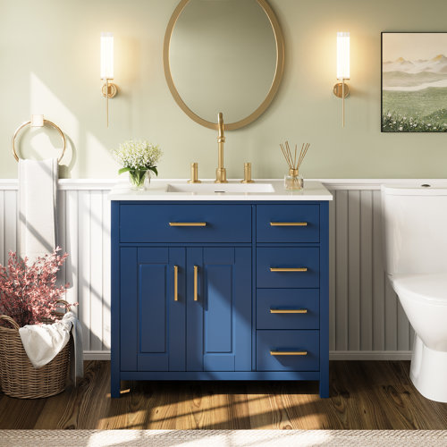 Blue Bathroom Vanities You'll Love | Wayfair