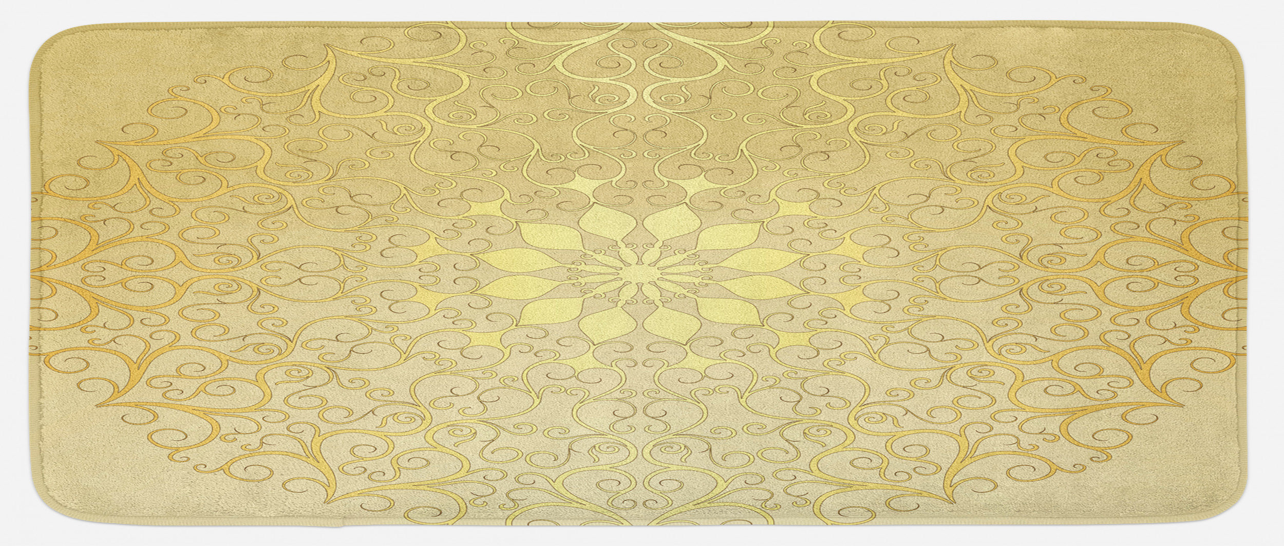 East Urban Home Round Antique Motif Curvy Ornate Heart Shape Influences ...