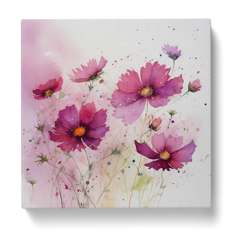 Marlow Home Co. Cosmos Watercolour - Art Prints | Wayfair.co.uk