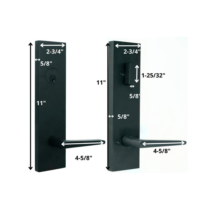 Weslock Levers With Deadbolt Reversible Entry Set & Reviews | Wayfair