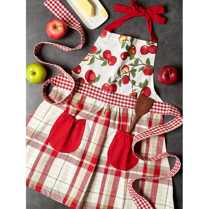 Rosalind Wheeler Patterned Cotton Bib Apron & Reviews | Wayfair