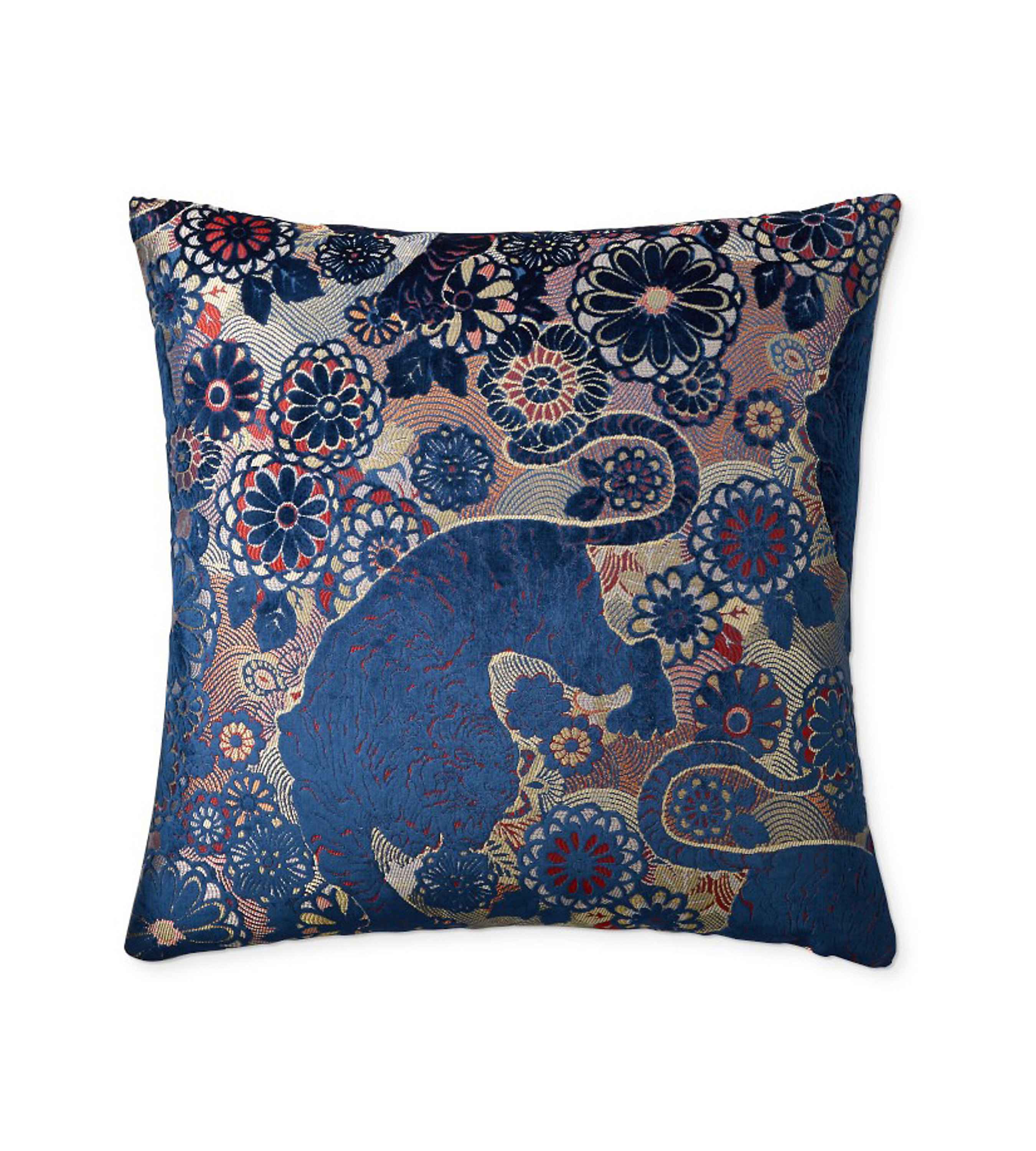 The House of Scalamandre Tundra Siberian Tiger Pillow Cover & Insert ...
