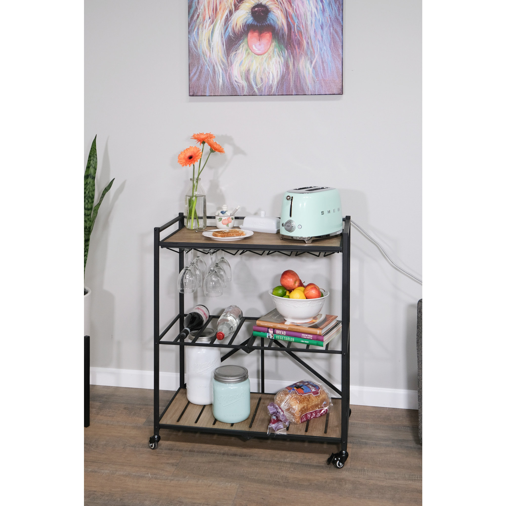 17 Stories Jagrti Bar Cart & Reviews | Wayfair