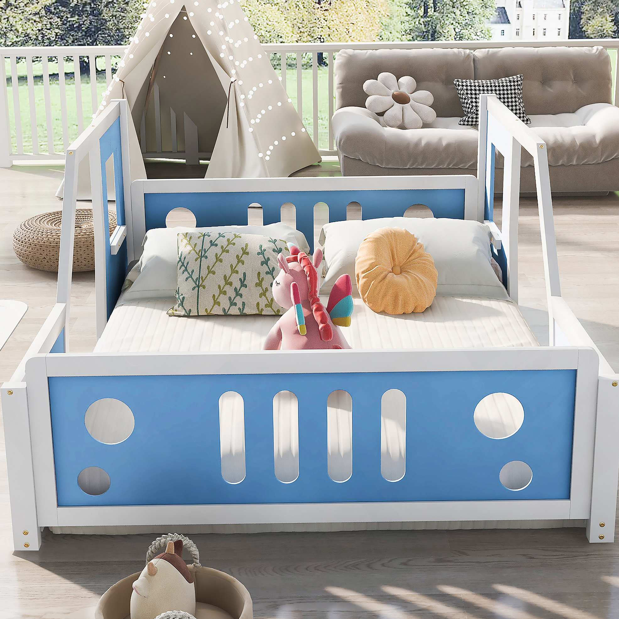 Ophelia & Co. Classic Car-Shaped Platform Bed with Wheels - Wayfair Canada