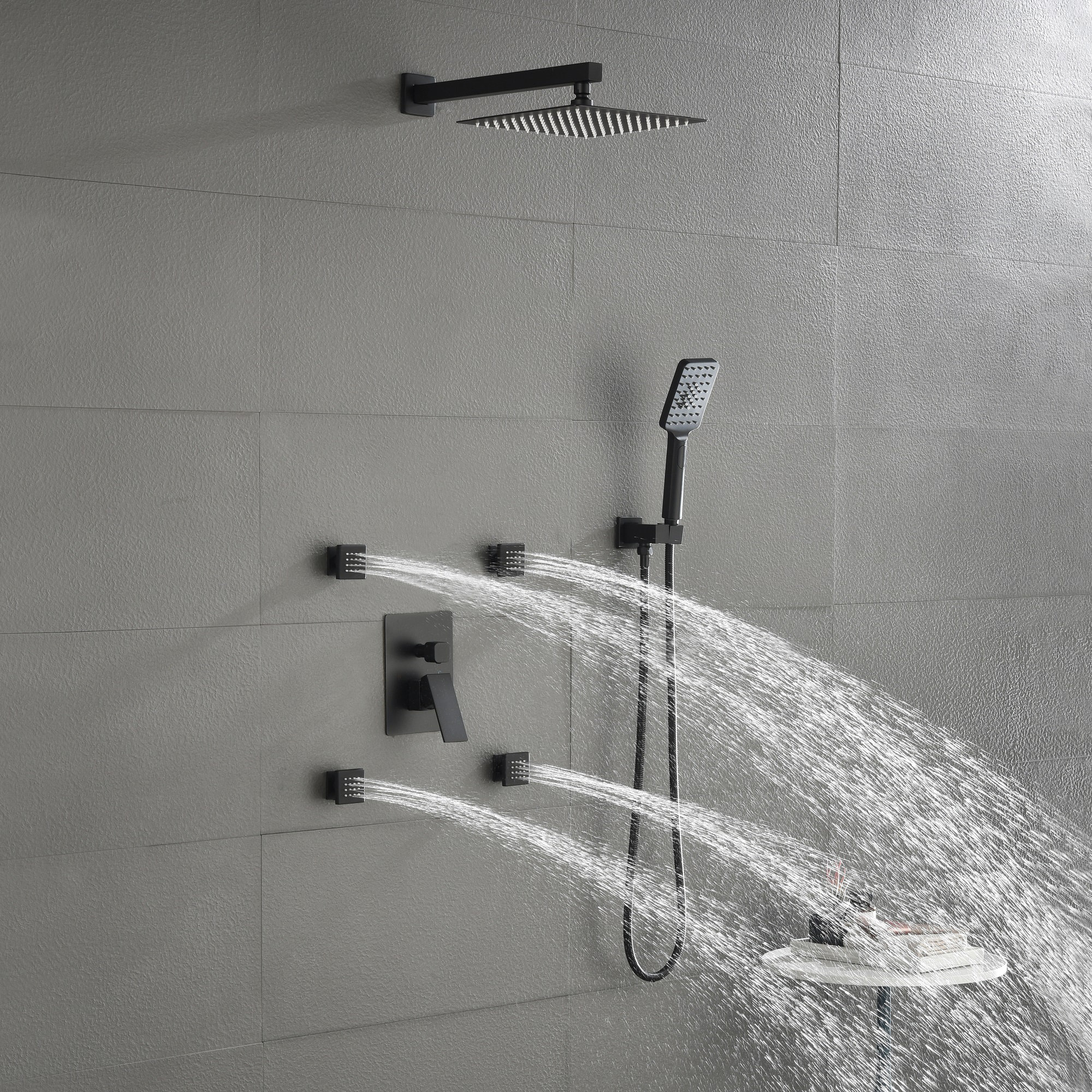 TAPLONG Pressure-Balanced (Temperature Control Only) Complete Shower ...