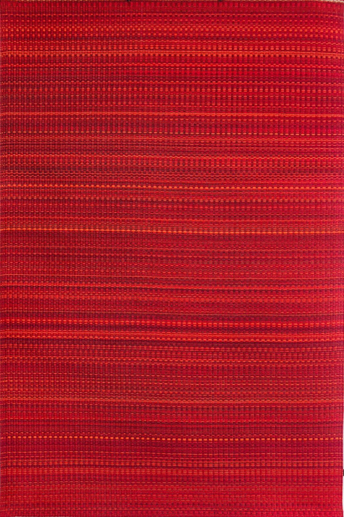Mad Mats Striped Handmade Looped/Hooked Red Indoor / Outdoor Area Rug ...