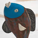 Novica Opportunistic Fish Wood Sculpture | Perigold