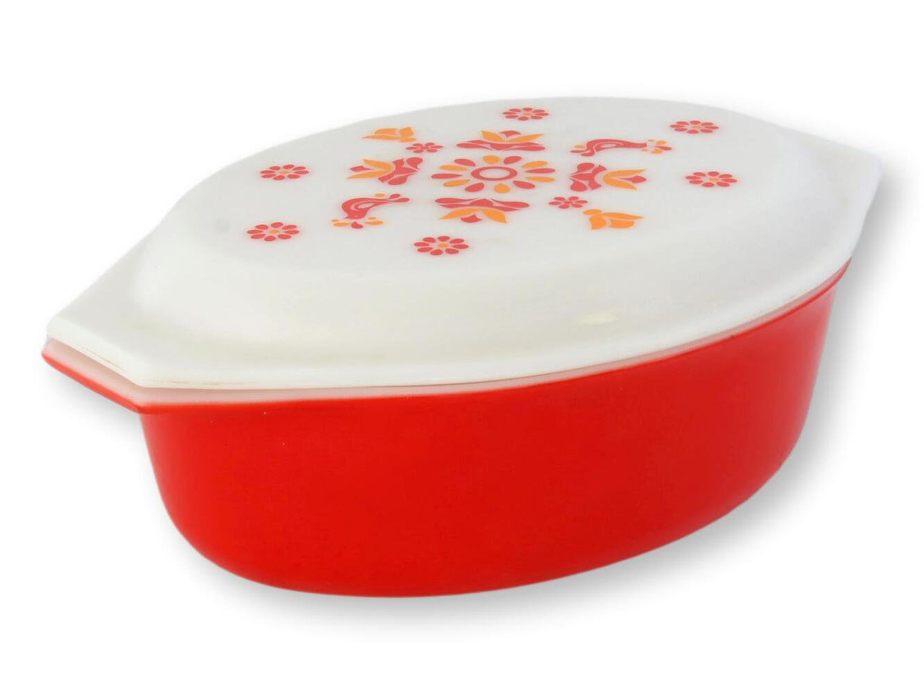 Rose Victoria Pyrex Friendship Pattern Covered Casserole Dish | Wayfair