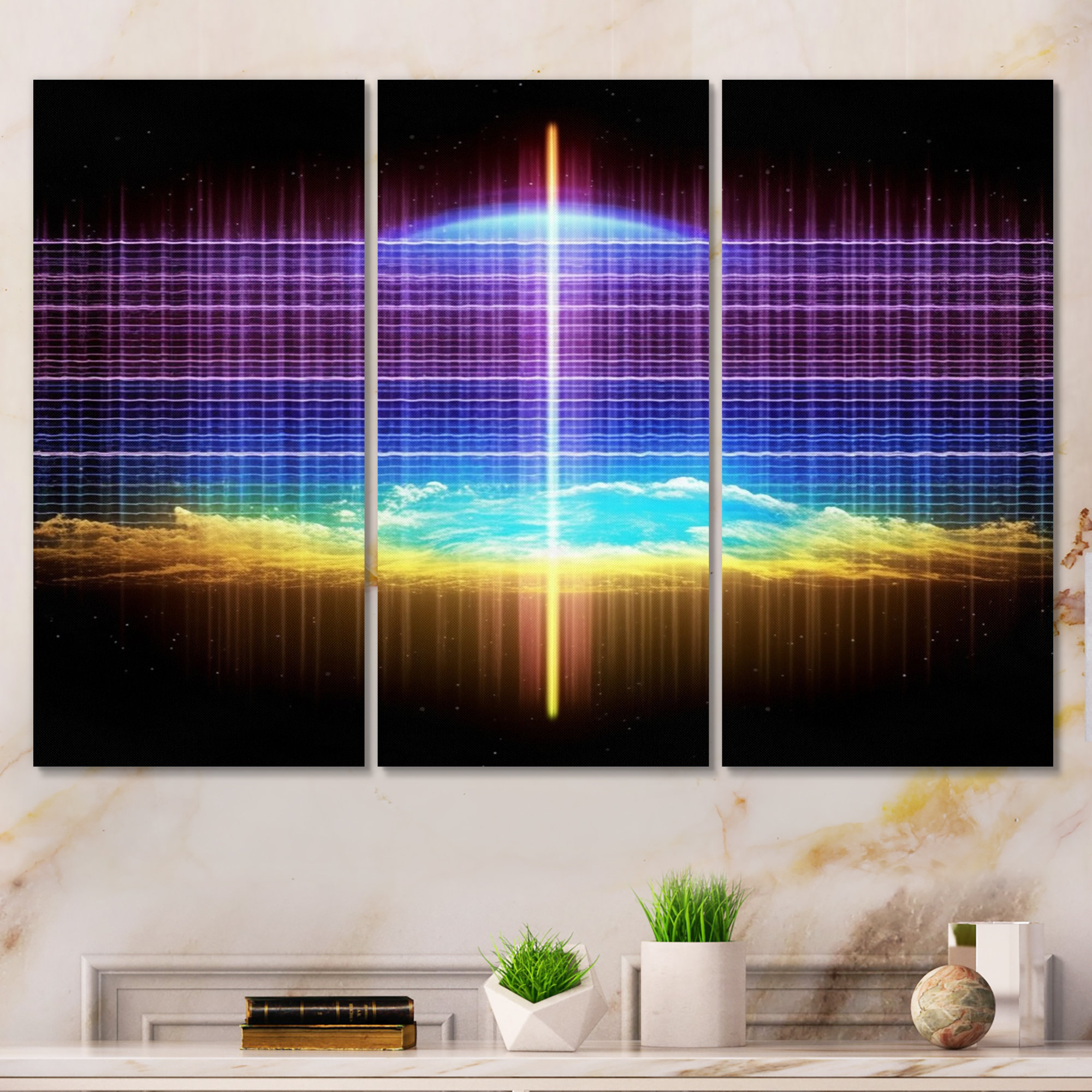 Design Art Waveform Spectrum Abstract Resonances IX - Abstract Shapes ...