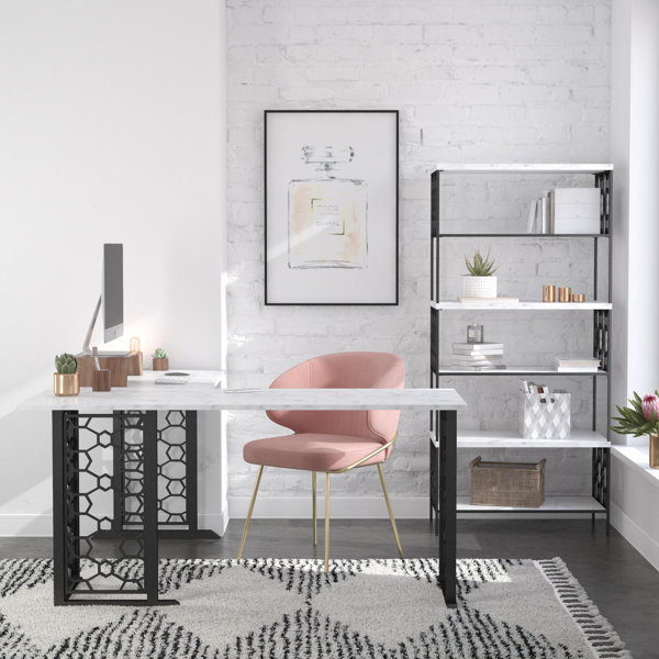 CosmoLiving by Cosmopolitan Ella L-Shape Desk & Reviews | Wayfair