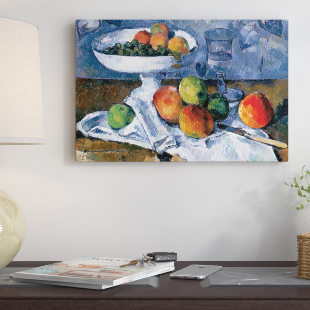 Vault W Artwork Still Life With Fruit Dish, 1879-80 On Canvas by Paul ...