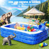 SIPIROT Inflatable Pool with Sprinkler, Upgraded Elephant Inflatable ...