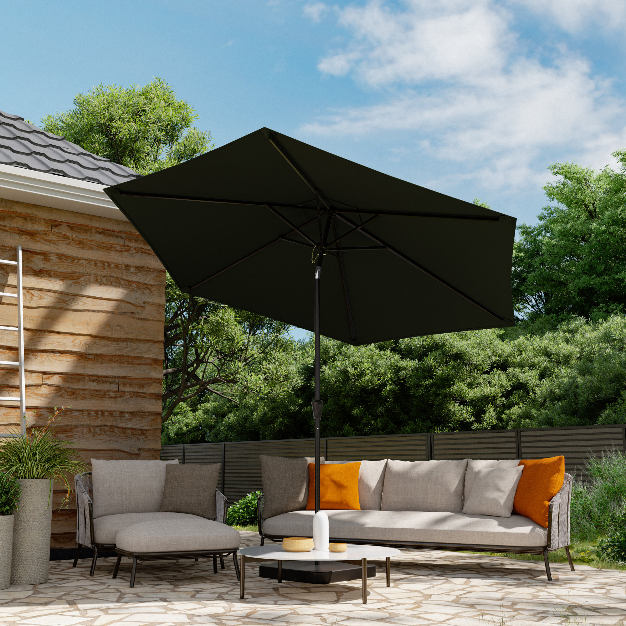 MISSBRELLA 90'' Market Umbrella Table Umbrella for Patio and Outdoor ...