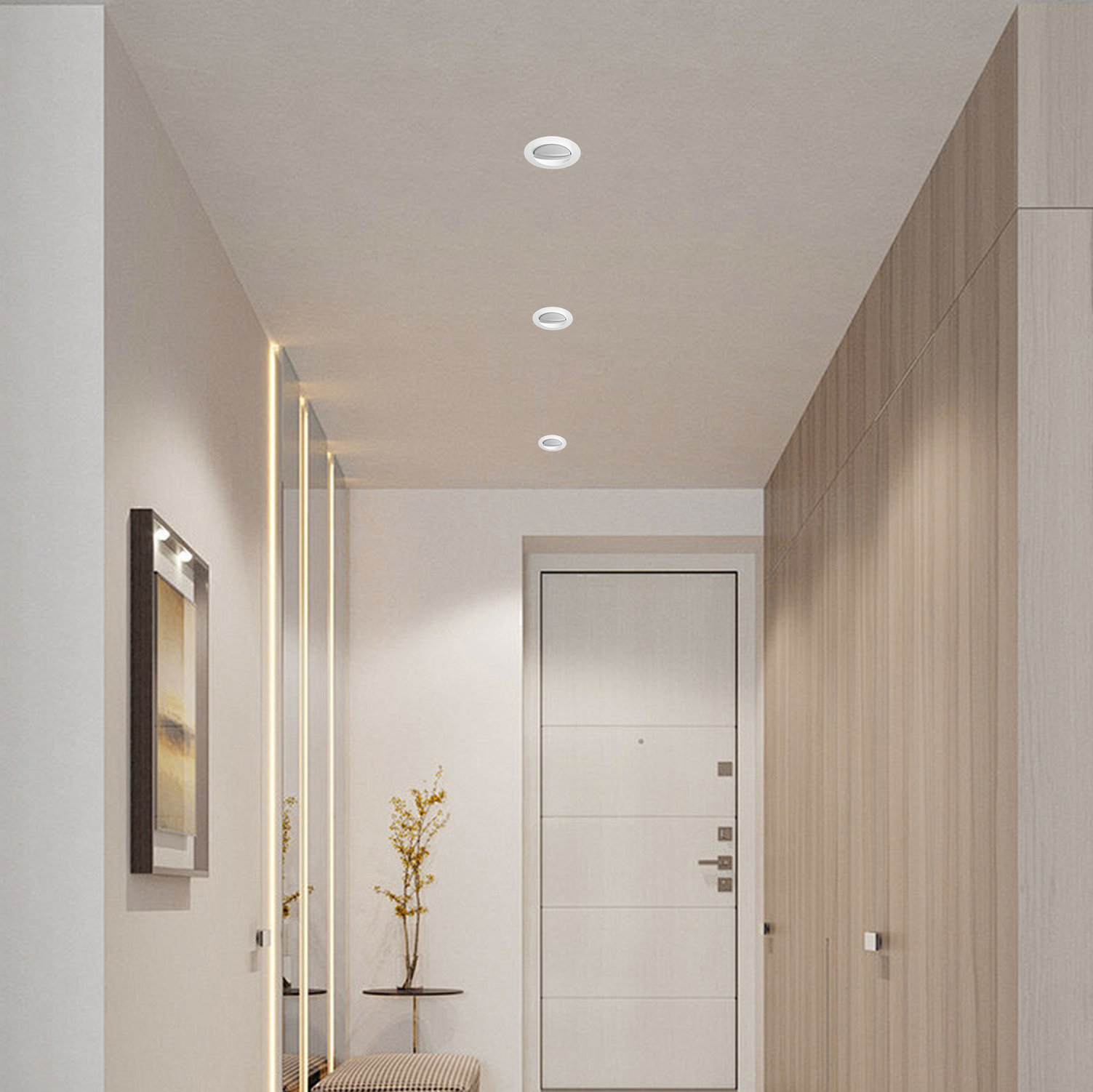 UTOPIV 12-Pack 5-Colour Temperature Gimbal Led Recessed Ceiling Lights ...
