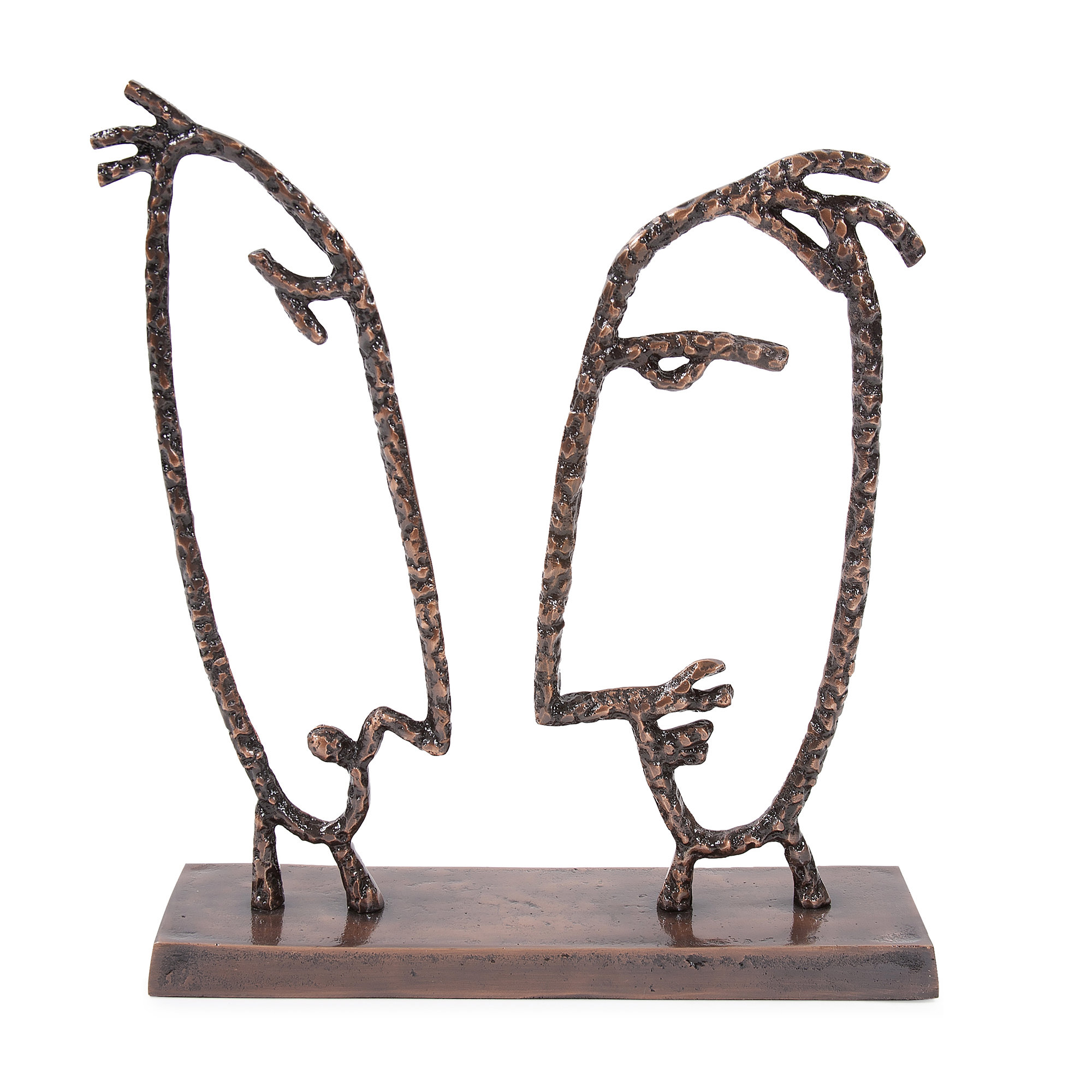 Brayden Studio® Chanson Bronze Finished Abstract Aluminum People ...
