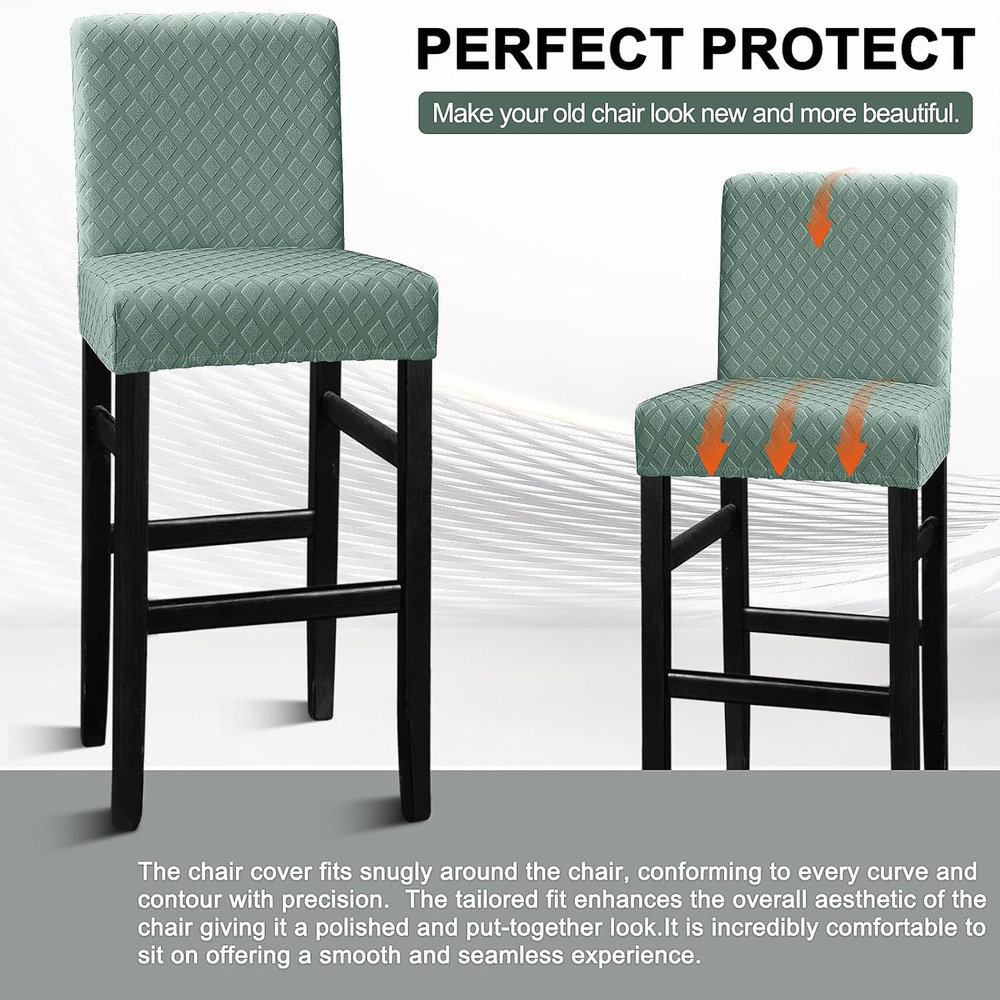 Hokku Designs Bar Stool Covers Set Of 4 - Bar Stool Chair Covers ...