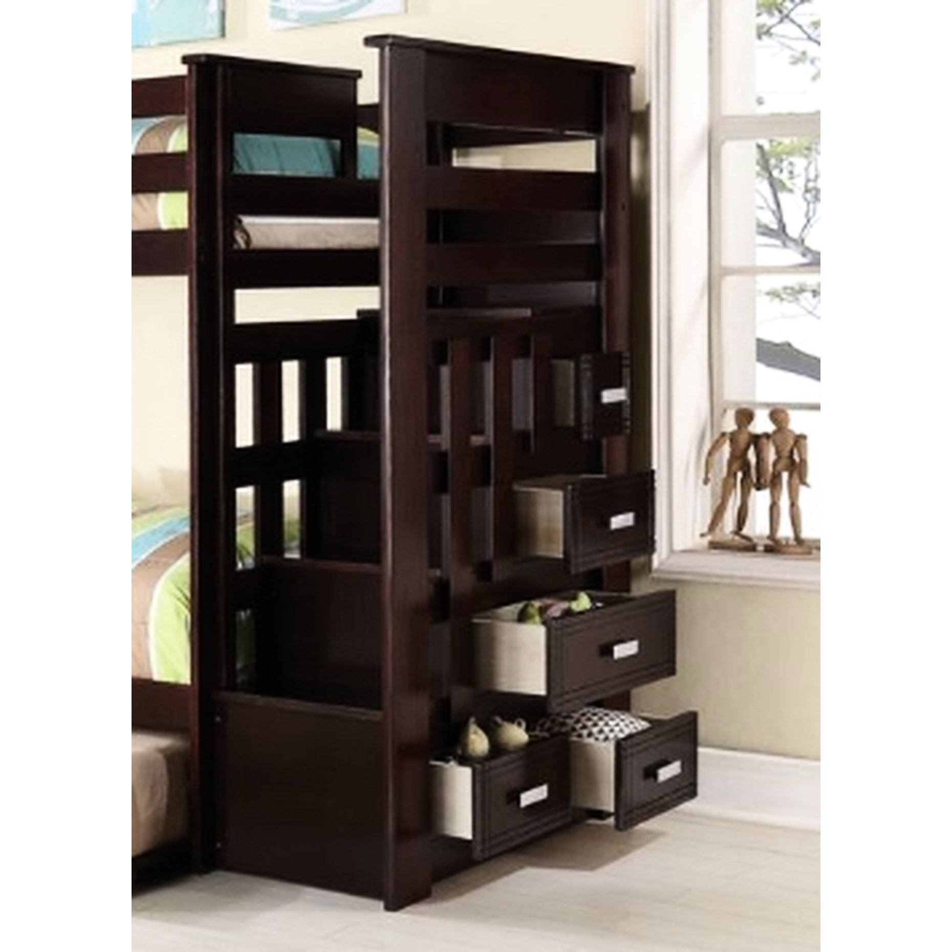 Harriet Bee Twin/twin Bunk Bed With Trundle & Storage, Attraction ...